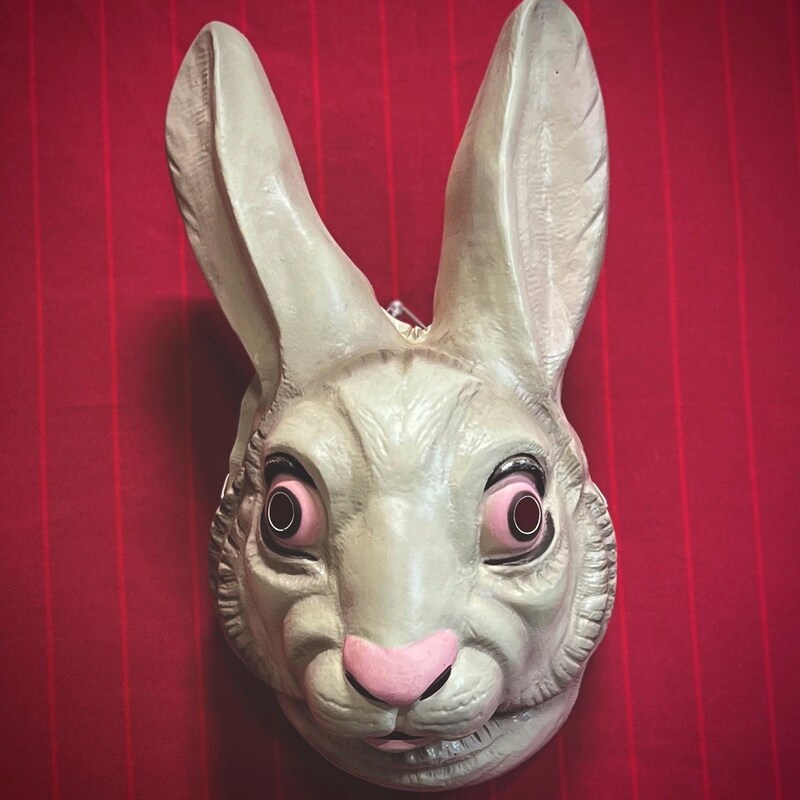 White Rabbit Mask - Etsy