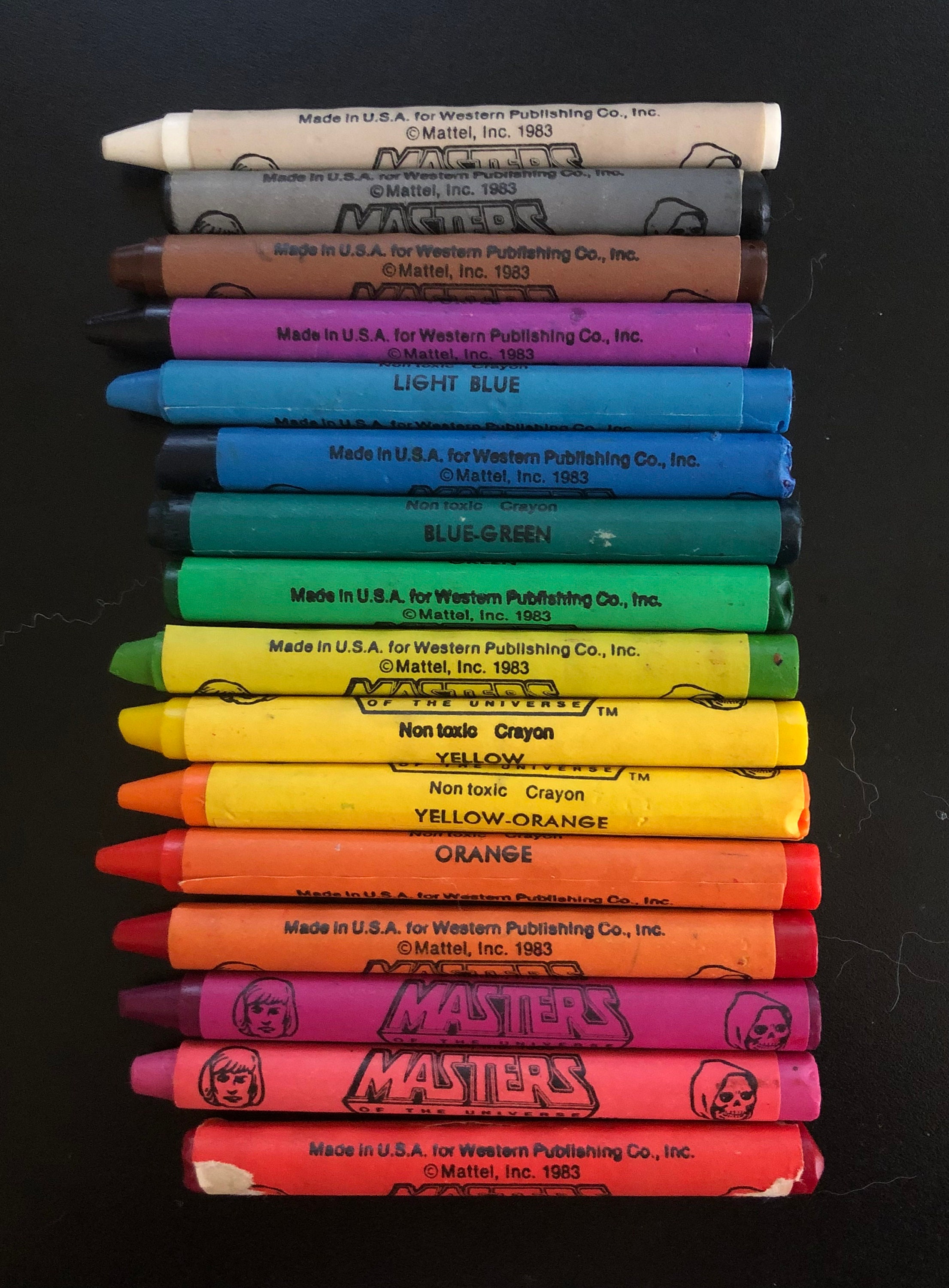 Masters of the Universe Crayons - 1983 - Etsy