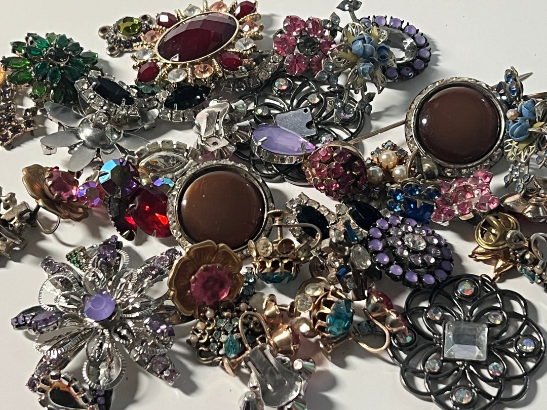 Colorful and Fun Vintage Glitter Bits Lot - Etsy