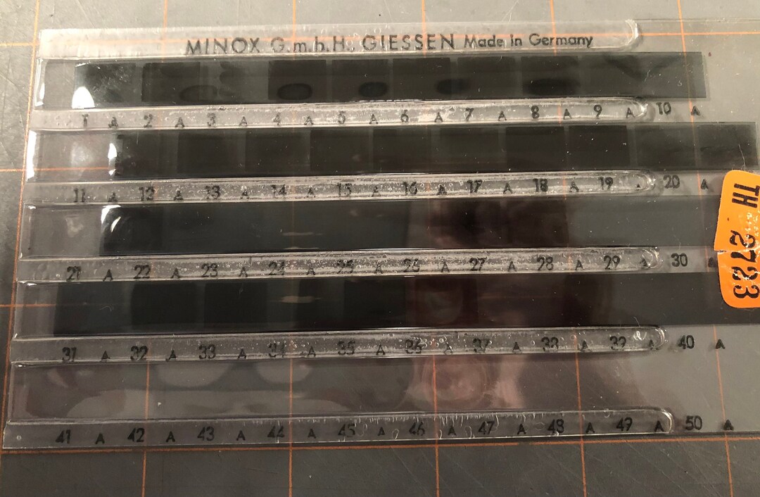 Minox Negative Wallet With Envelope and Negatives 1960's - Etsy