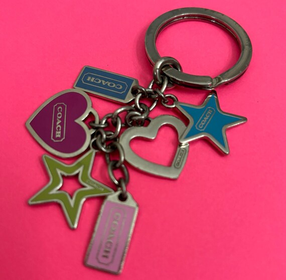Coach Keychain -- Hearts, Tags and Stars - Gem