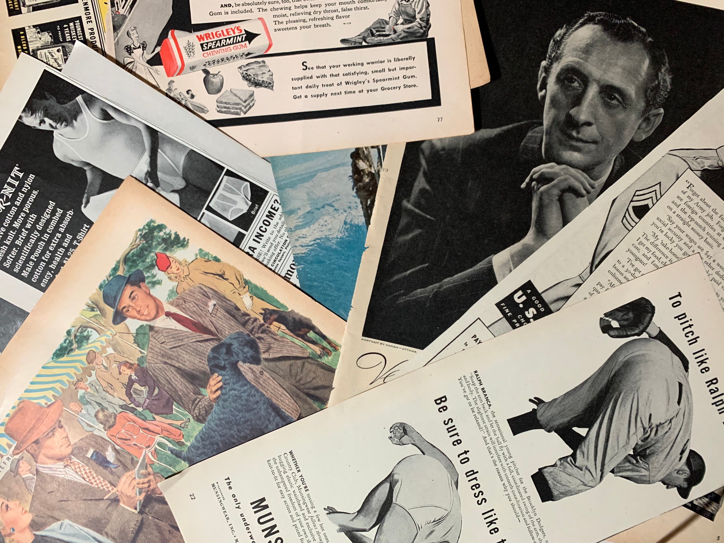 Vintage Dad Magazine Ad Lot 12 Pieces Men Collage Crafting - Etsy