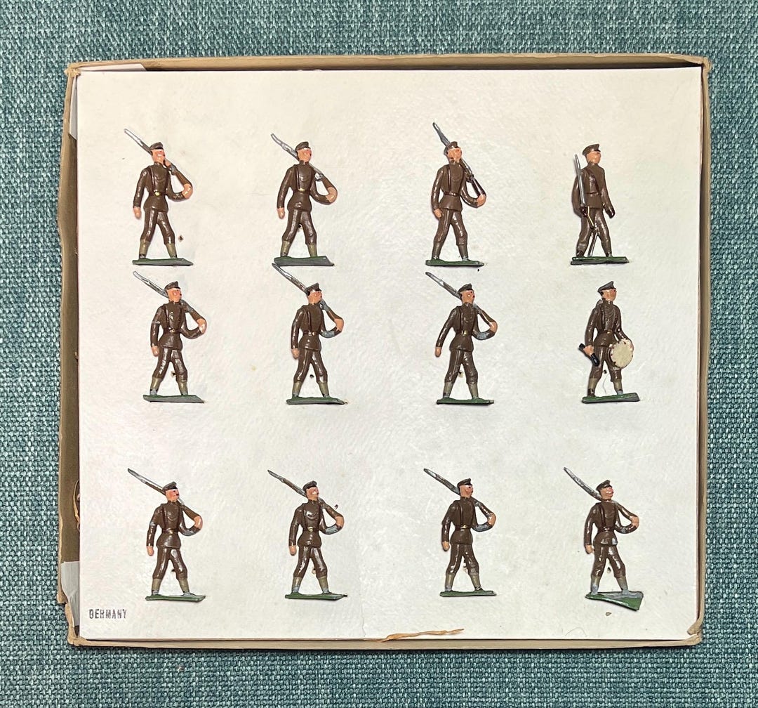 HEYDE Lead Toy Soldier Figures German Made - Second Grade Boxed British ...