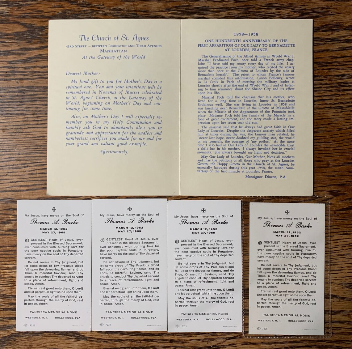 Vintage Prayer Memory Religious Catholic Card Ephemera Crafts - Etsy