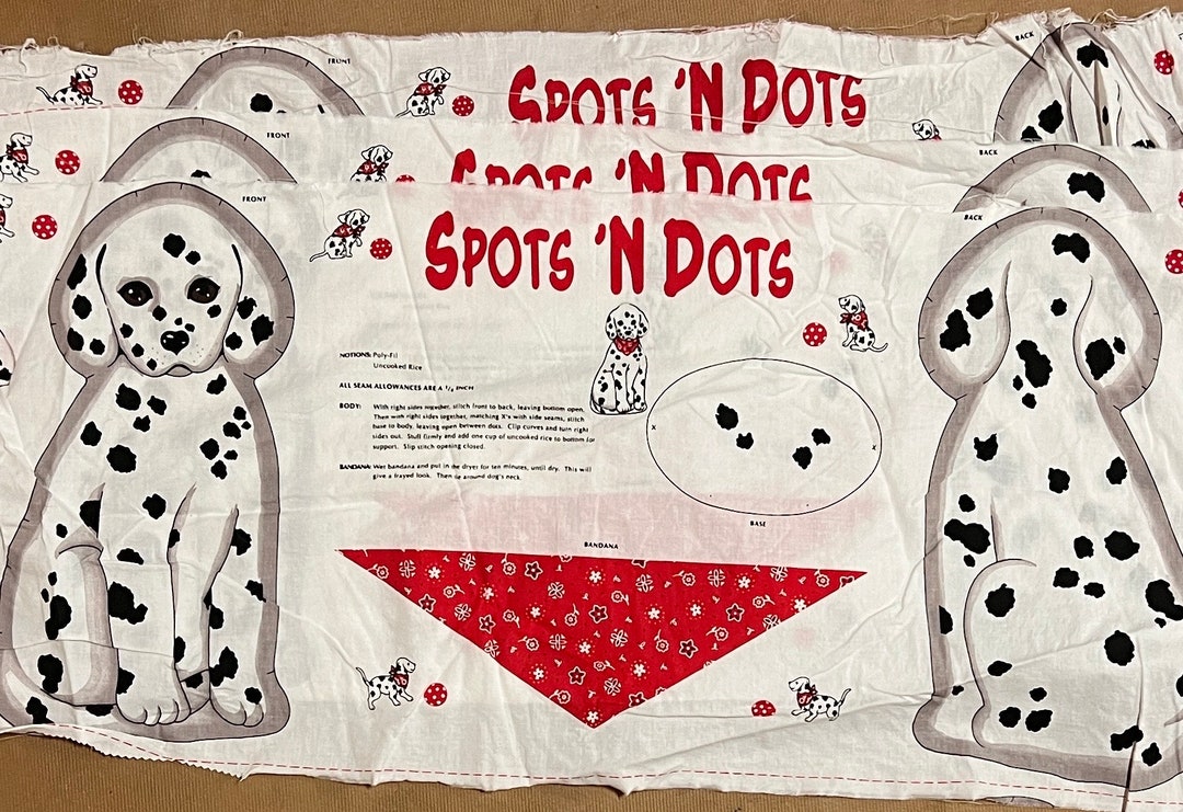 Spots-n-dots DIY Cut-n-sew Stuffed Dalmation Door Stop - Etsy