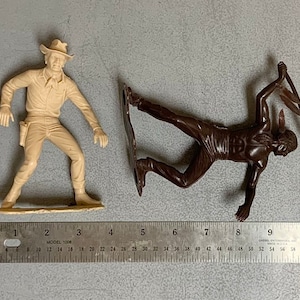 Vintage Louis Marx Jumbo 6 Rifle Cowboy & Indians Plastic Western Toy ...