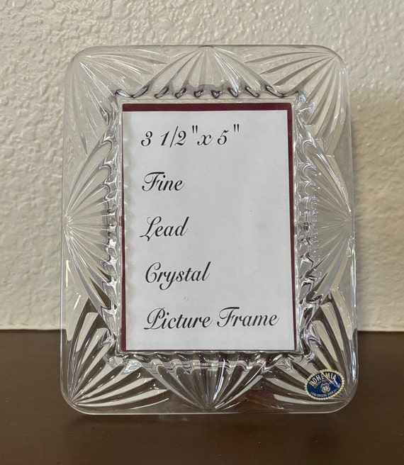 Crystal Picture Frame Rose Quartz Gemstone 4 X 6 Picture Frame