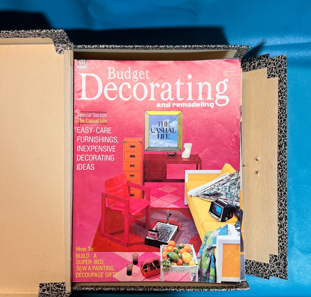 Vintage Budget Decorating Magazine Lot - 1968-72 - Etsy