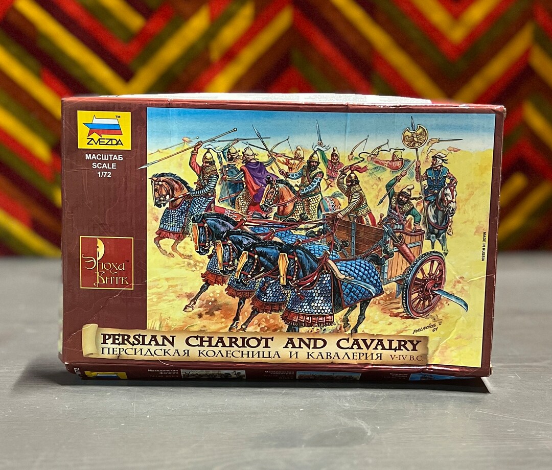 Miniature Scale 1/72 Oersian Chariot and Cavalry Kit. Zvezda - Etsy