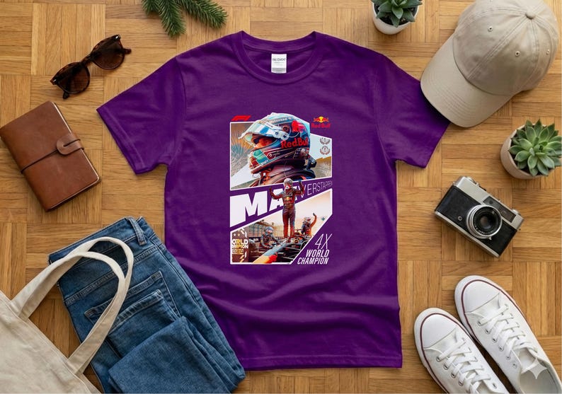 Max Verstappen Collage Hoodie, World Champion Racing Tee, Red Bull ...