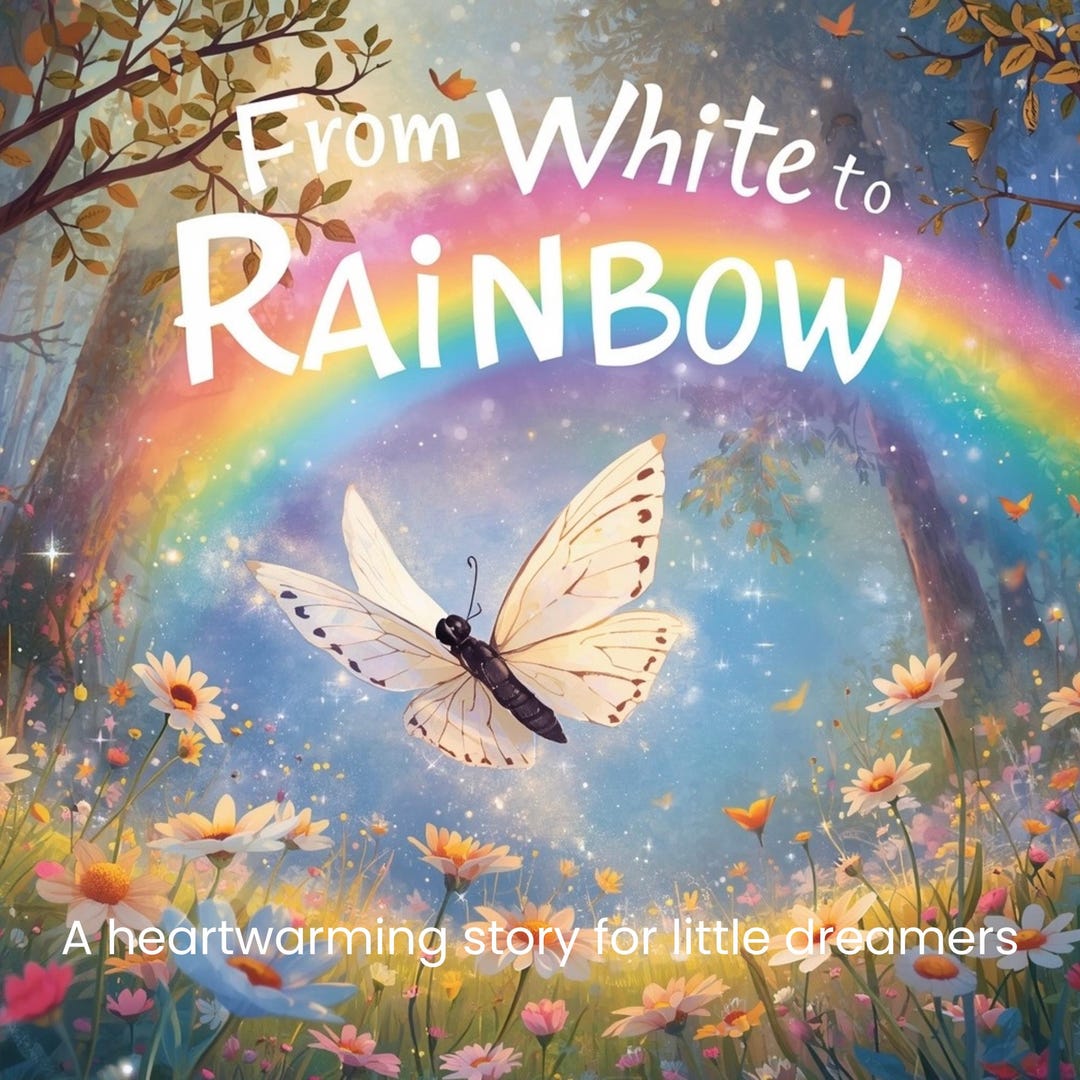 From White to Rainbow – Inspirational Kids Storybook (digital PDF ...
