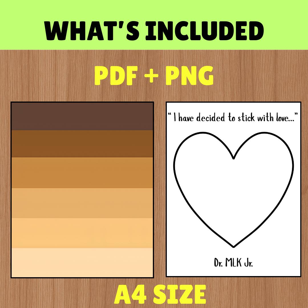 MLK Love Mosaic Craft | Martin Luther King Jr Day Activity for Kids ...