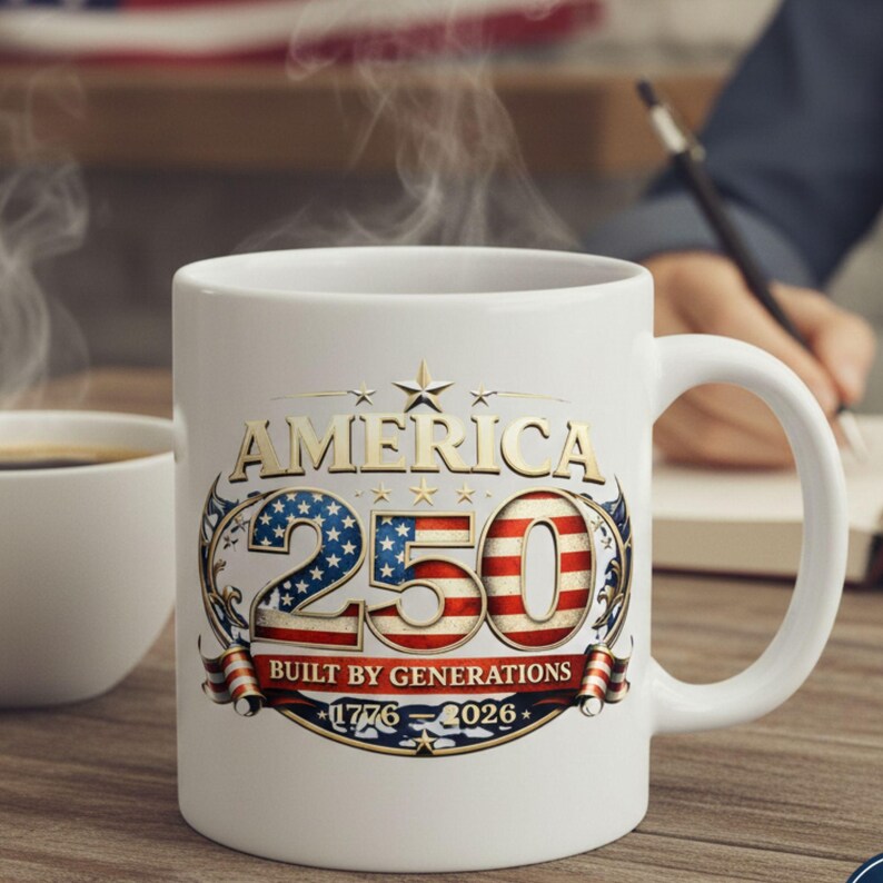 3D USA 250th Anniversary Emblem PNG + SVG | 1776-2026 Patriotic ...