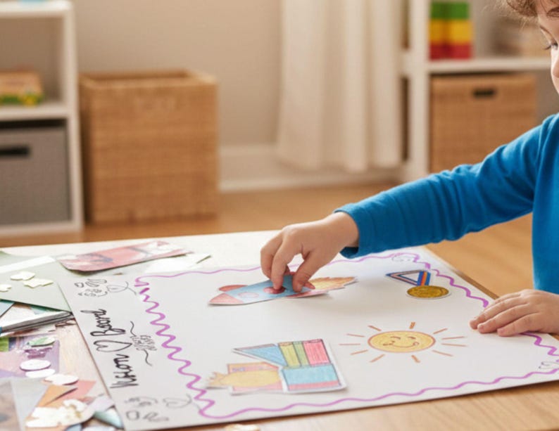 2026 Kids Vision Board Kit Printable | Goal Setting & Growth Mindset ...