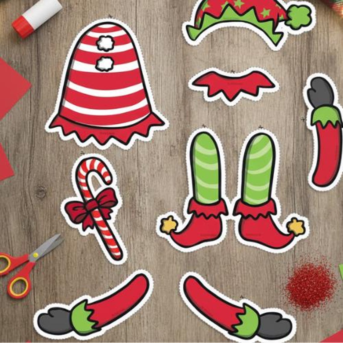 Elf Yourself Printable • Christmas Craft With 15+ Elf Templates (PDF ...