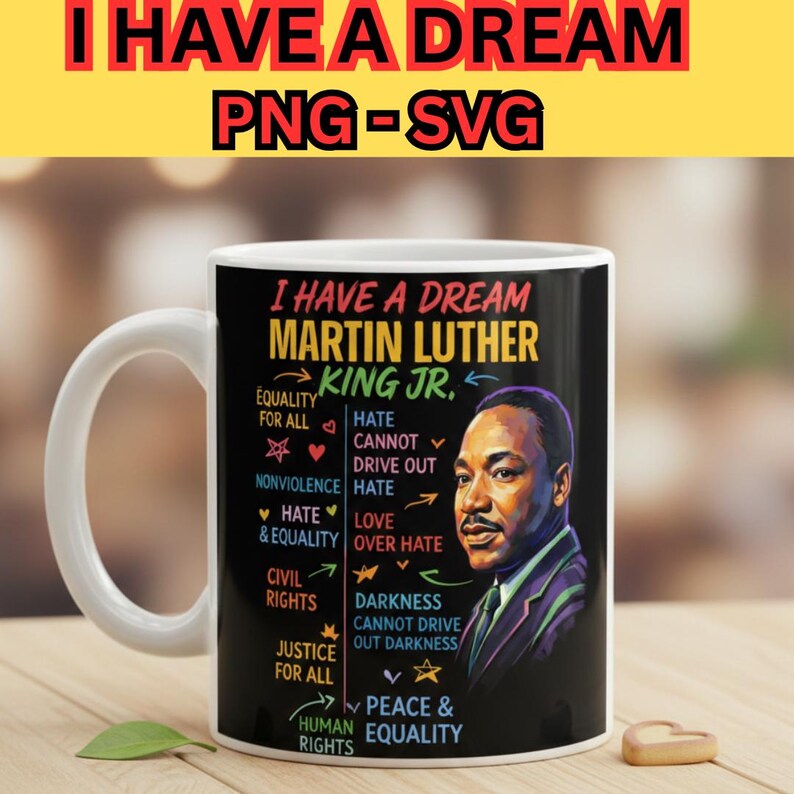 MLK Jr. 'I Have a Dream PNG | Black History Month- Sublimation SVG ...