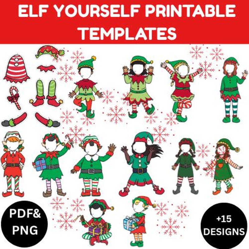 Faceless Elf Template - Etsy