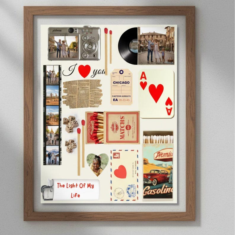 Editable Retro Matchbox Collage Poster Template | Canva Matchbox Photo ...