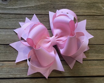 Large pink bow | Etsy