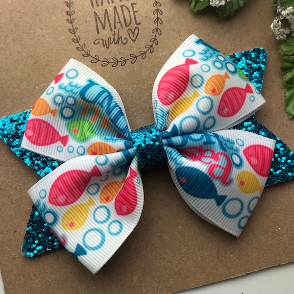 Fish Hair Bow - Etsy