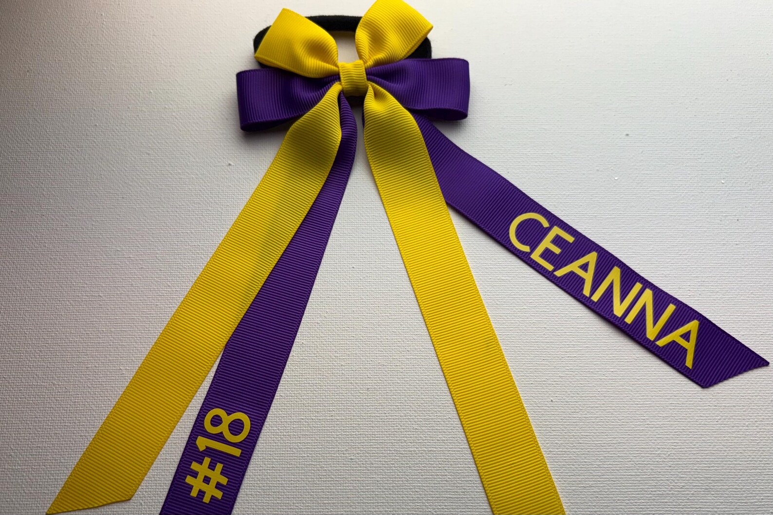 Sports Streamer Hair Bows Personalized Tails Down Sports Team and ...