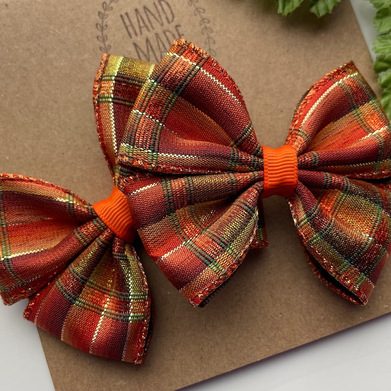 Fall Hair Bow - Etsy