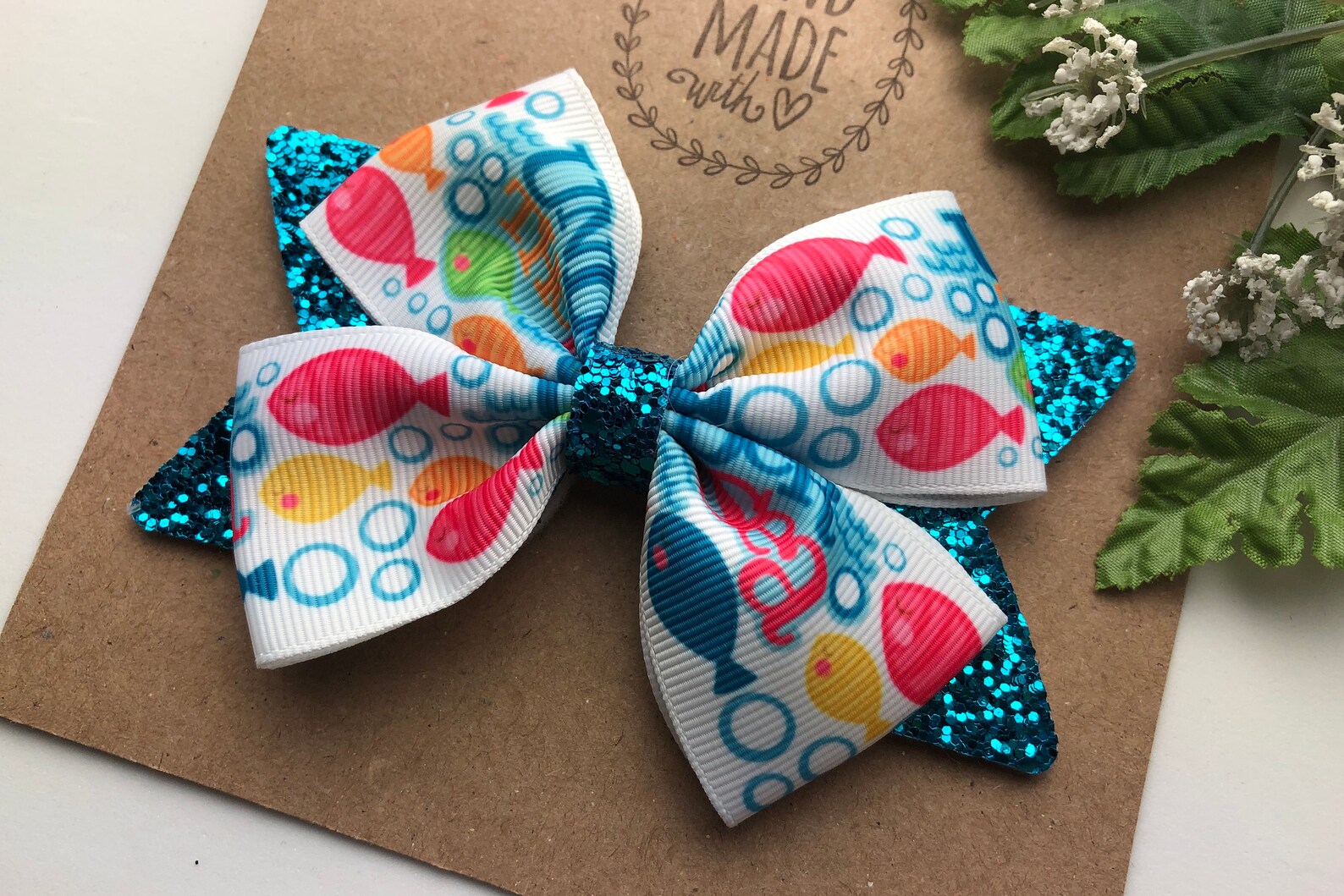 Fish Hair Bow Under the Sea Bow Hair Bows for Girls - Etsy