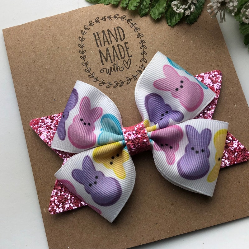 Easter Hair Bows - Etsy