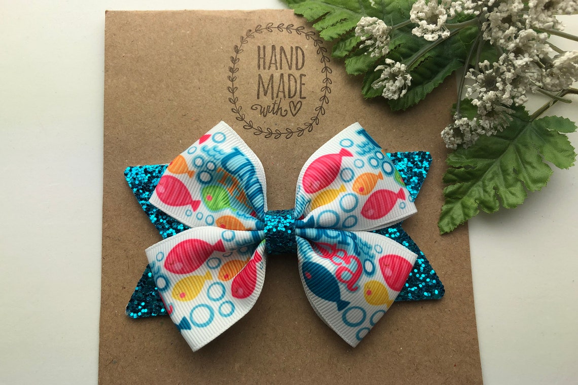 Fish Hair Bow Under the Sea Bow Hair Bows for Girls - Etsy