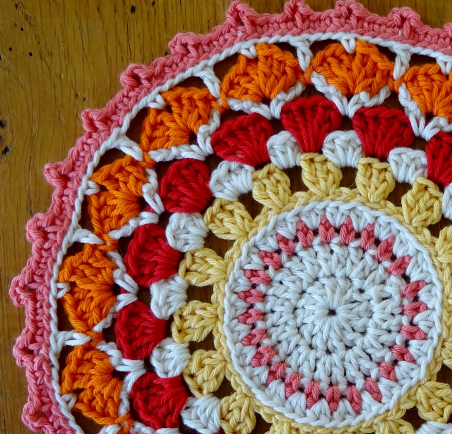 Sunshine Mandala PDF Crochet Pattern downloadable - Etsy