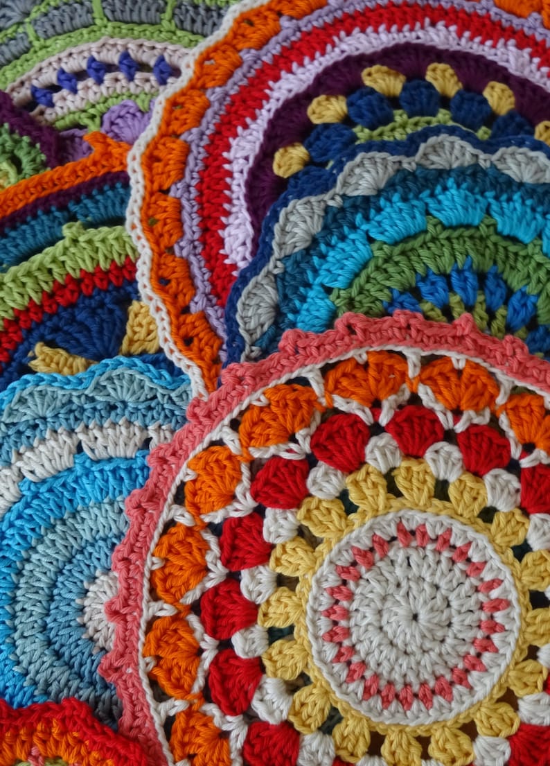 Magical Mandalas PDF Ebook of 8 Crochet Mandala Patterns (download) - Etsy