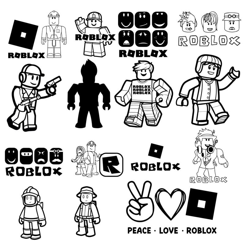 Block-style Game Character SVG Bundle | Pixel-inspired Cartoon Avatars ...