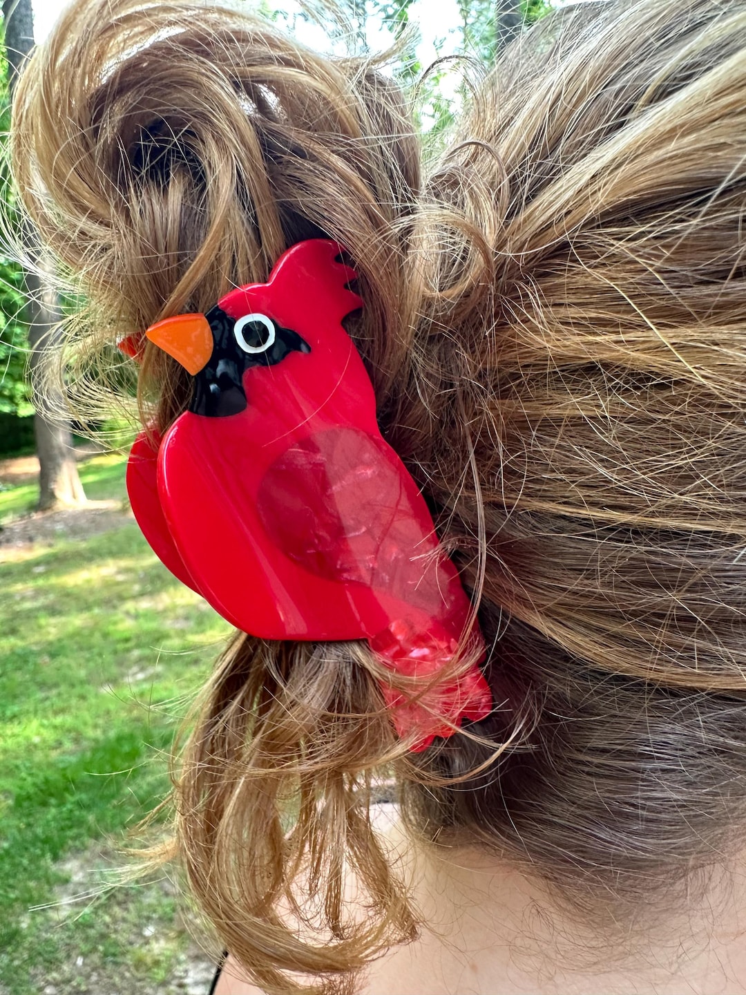 Cardinal Hair Claw Clip - Etsy