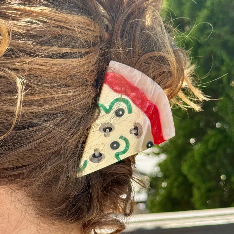 Pizza Hair Clip - Etsy