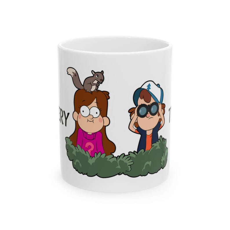 Gravity Falls Coffee Cup, Mabel and Dipper Pines Mug, - Gravity Falls, Tvshow Drinkware, Cartoon ...
