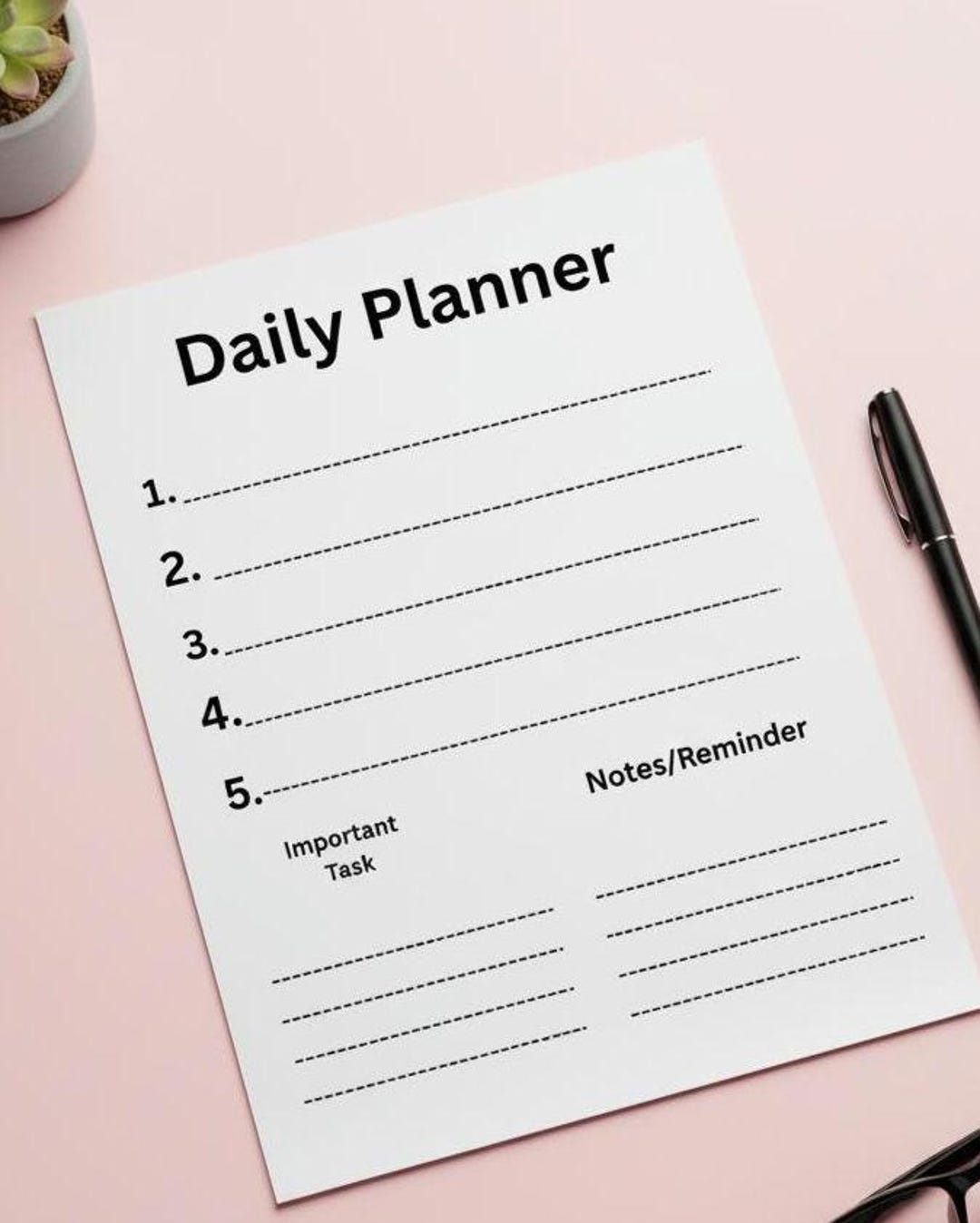 Editable Daily Planner Template L Canva Planner L Printable Daily ...