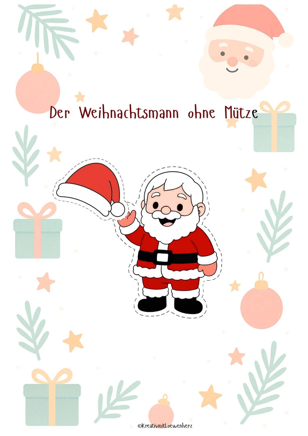 Erstaunlich Der Weihnachtsmann Ohne Mutze Textvorlage Kostenlos Fotos