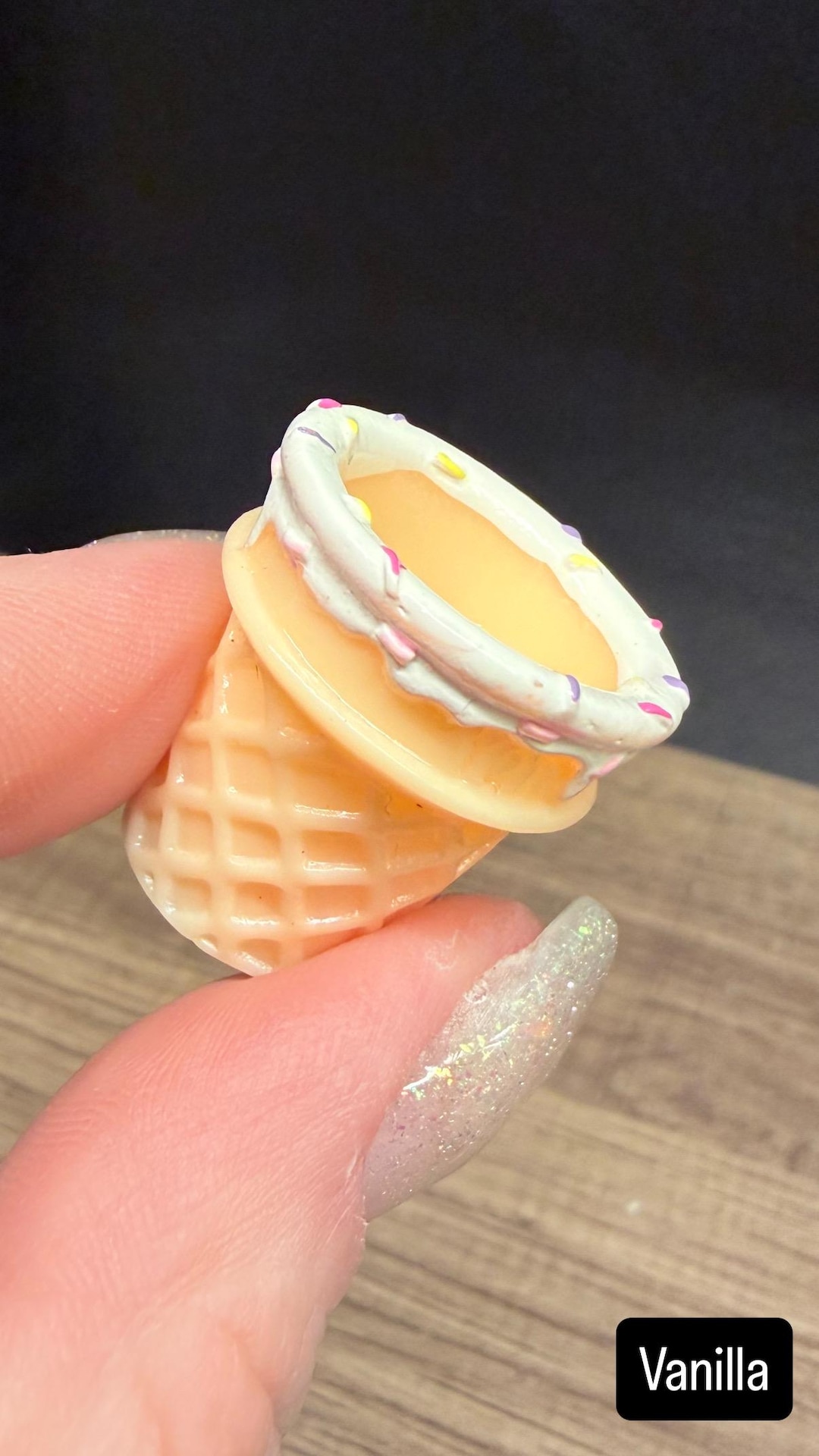 Mini Ice Cream Cone Magnetic Jumping Spider Hide and Ledge - Etsy