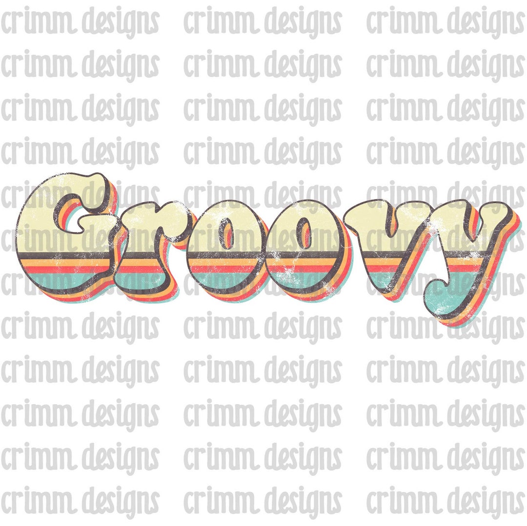 Retro Groovy Sublimation Design Download - Etsy