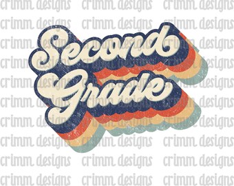 Second Grade Squad PNG File, Sublimation Designs, Digital Download ...