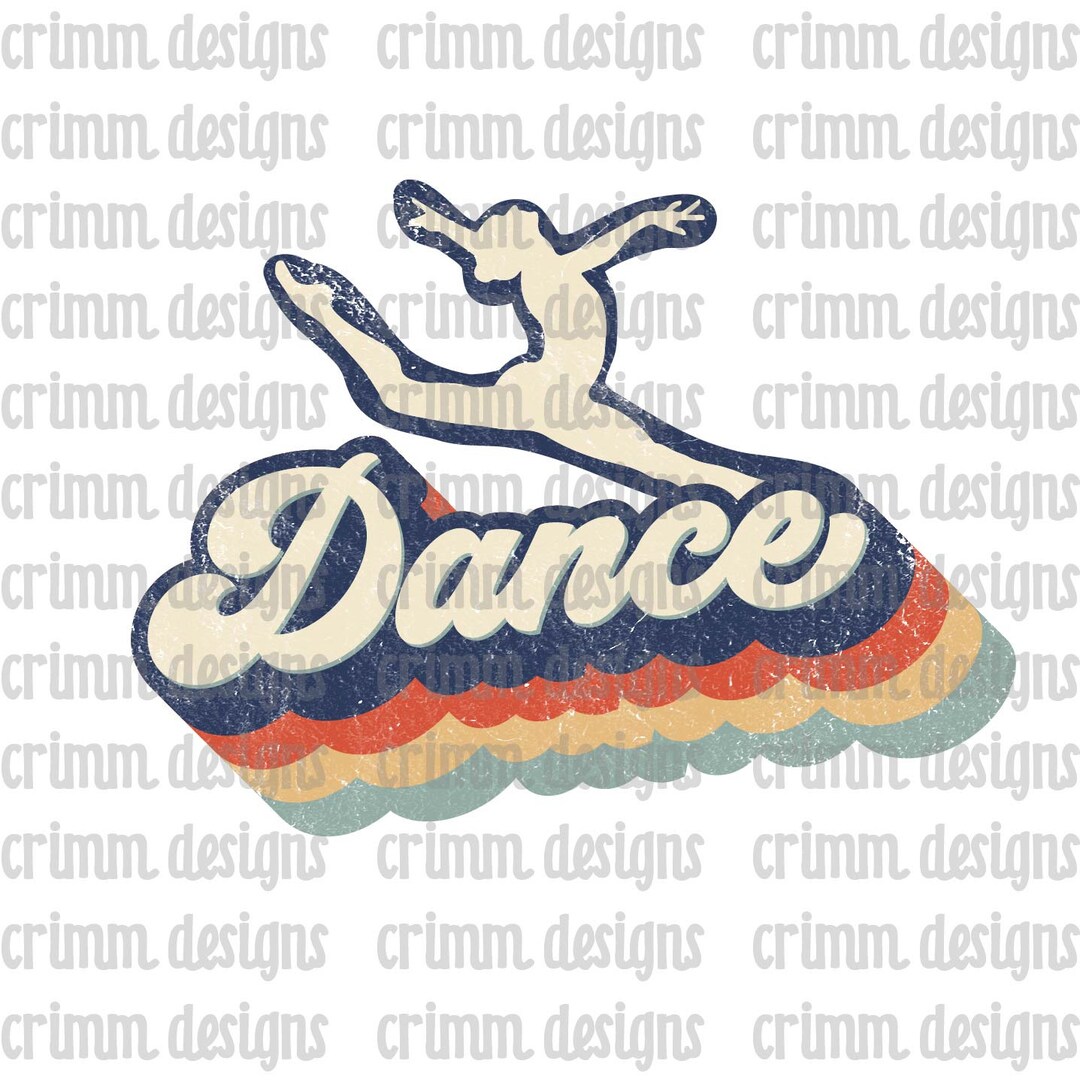 Retro Dance Sublimation Design Download - Etsy