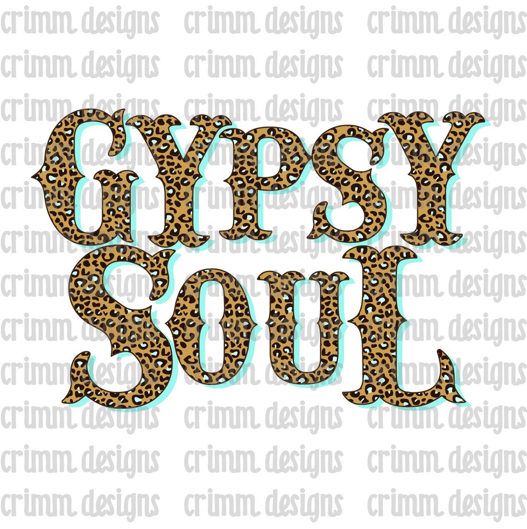 Retro Gypsy Soul Sublimation Design Download - Etsy