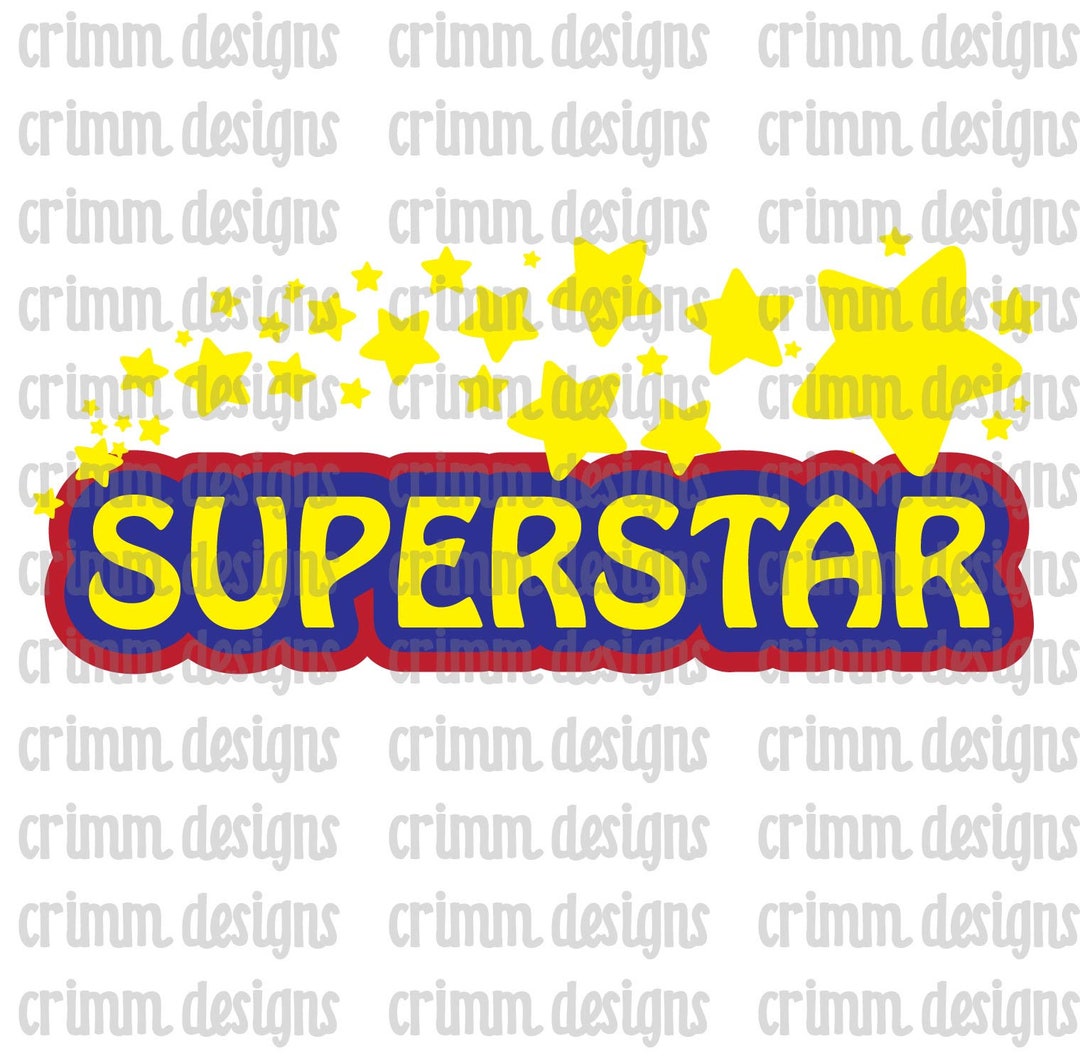 Retro Superstar Sublimation Design Download - Etsy