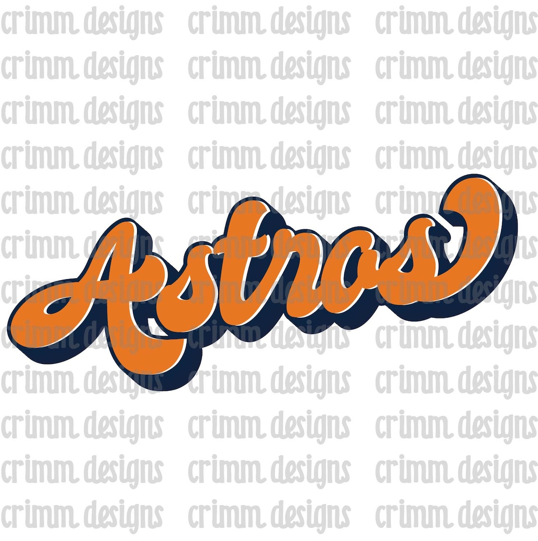 Layered Retro Astros Sublimation Design Download - Etsy