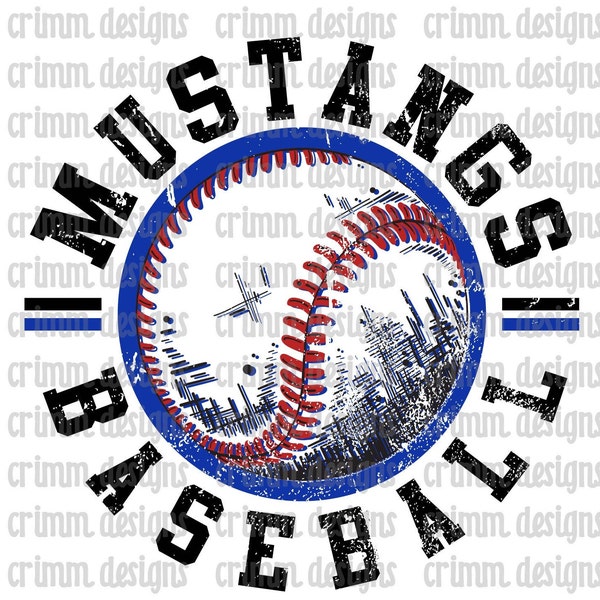 Mustang Baseball - Etsy