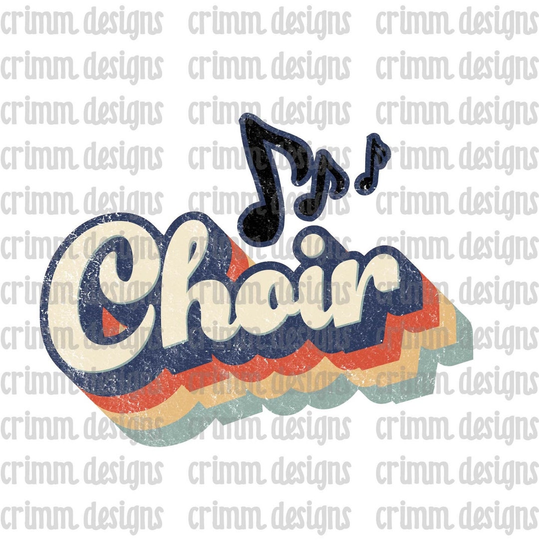 Retro Choir Sublimation Design Download - Etsy