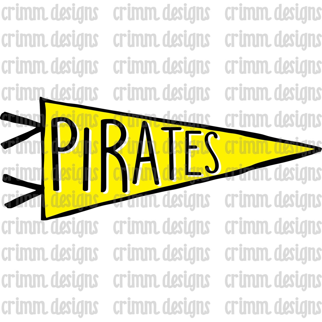 Retro Pirates Pennant Sublimation Design Download - Etsy