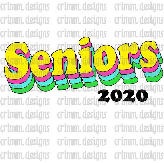 Retro Seniors 2020 Sublimation Design Download | Etsy