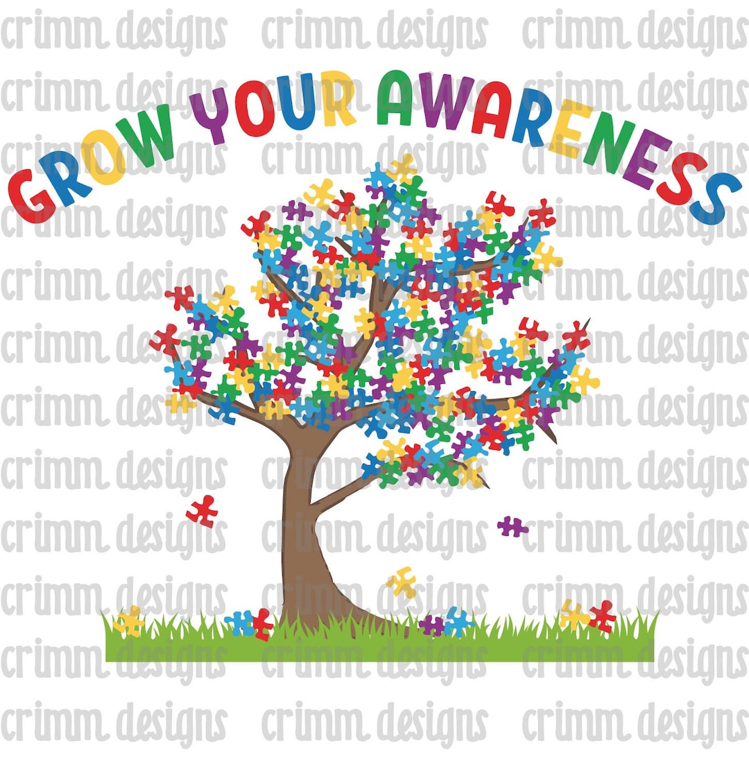 Autism Grow Your Awareness Sublimation Design Download - Etsy