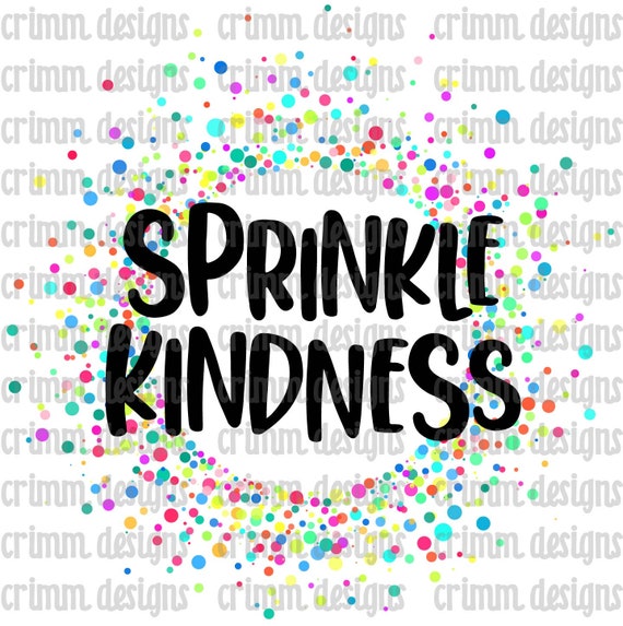 Sprinkle Kindness Vintage Sublimation Design Digital Download | Etsy
